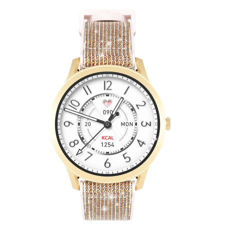 Smart Watch KIESLECT LADY LORA GOLD | iOS & ANDROID - Doré