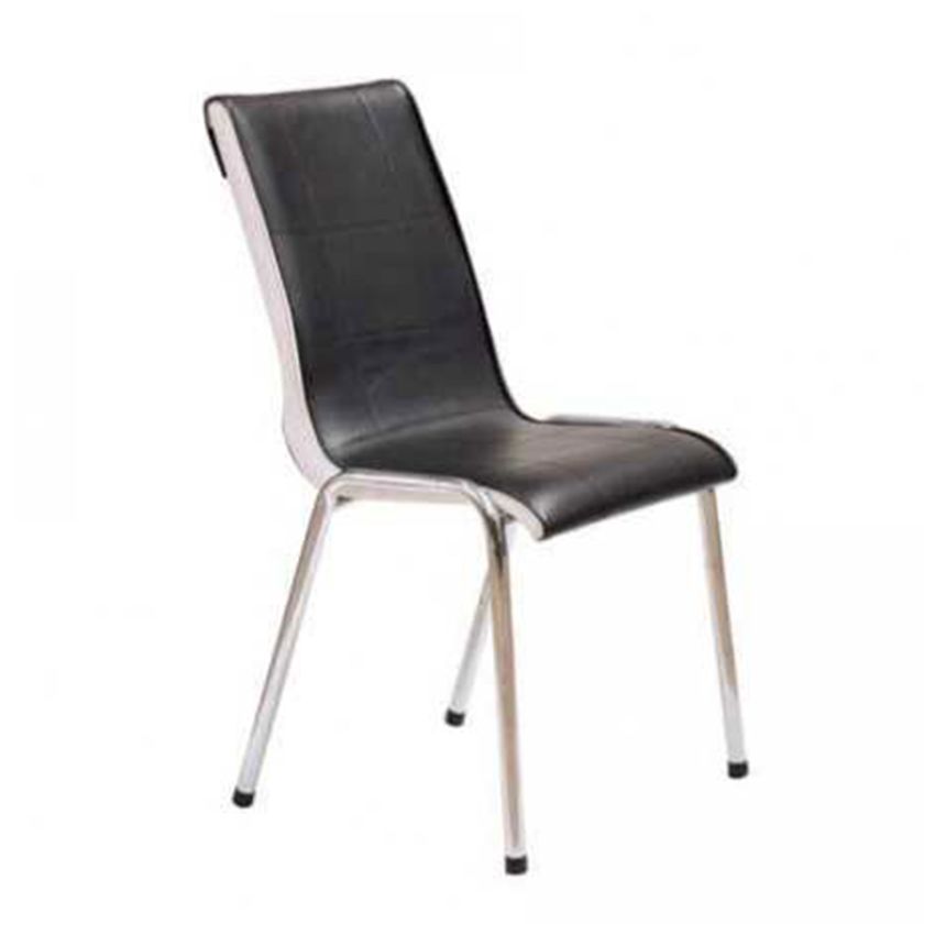 Chaise Chromé Infinity CHC0048 Noir | SOTUFAB