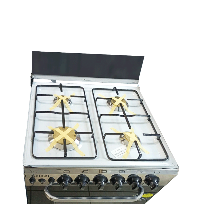GOLD Cuisinière à Gaz 4511E (55cm) Inox 4 Feux