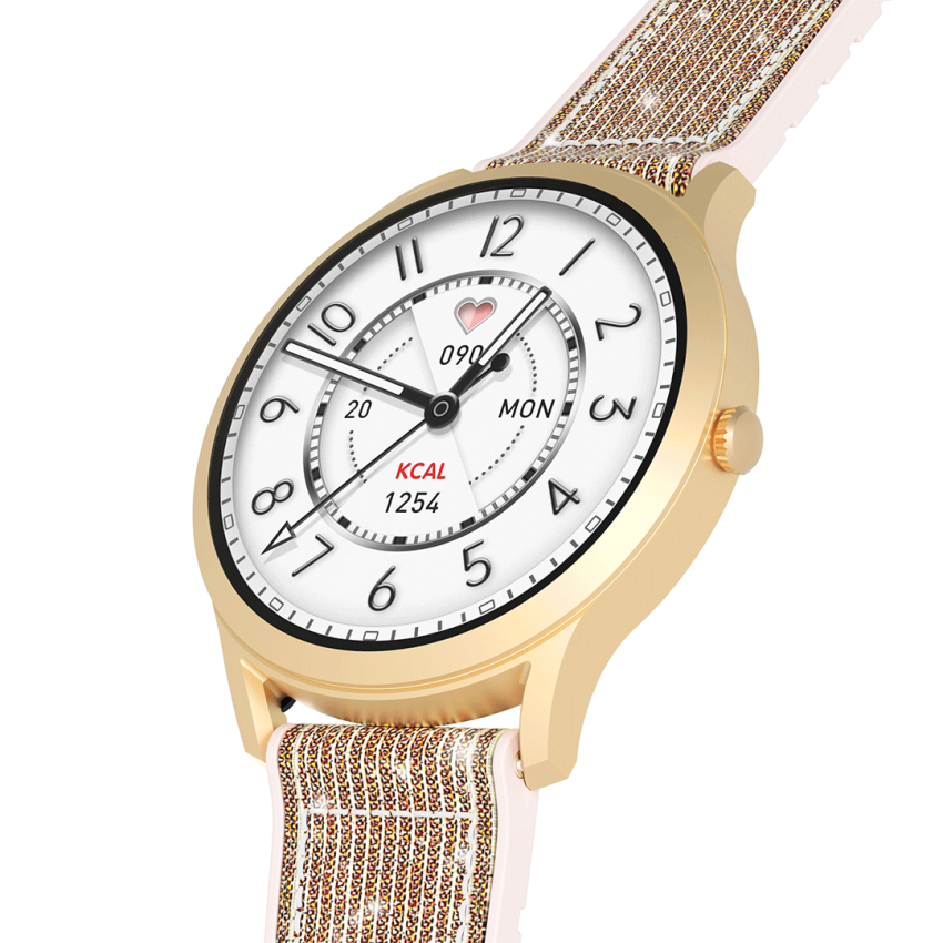Smart Watch KIESLECT LADY LORA GOLD | iOS & ANDROID - Doré