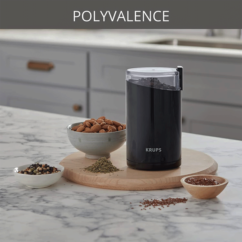 Moulin à Café KRUPS 200 W | Capacité 75g - F2034210 - Noir