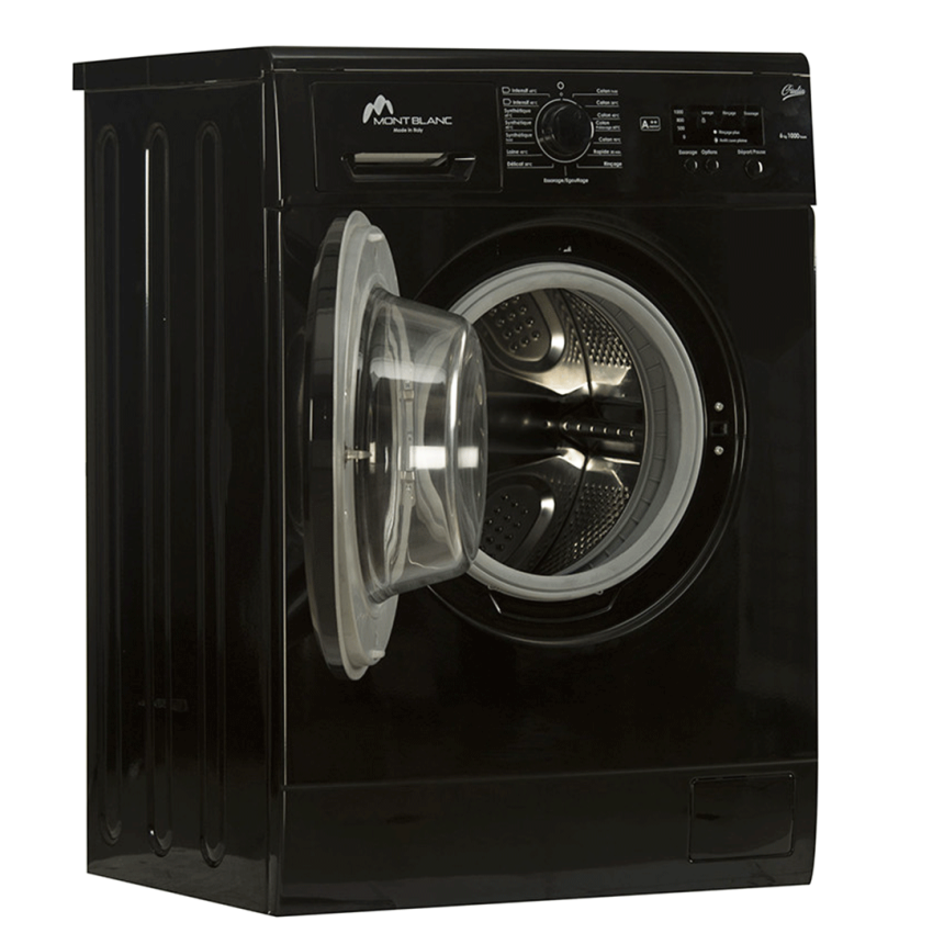 Machine à Laver MONTBLANC 6 Kg | 800 Tours - BU844 - Noir