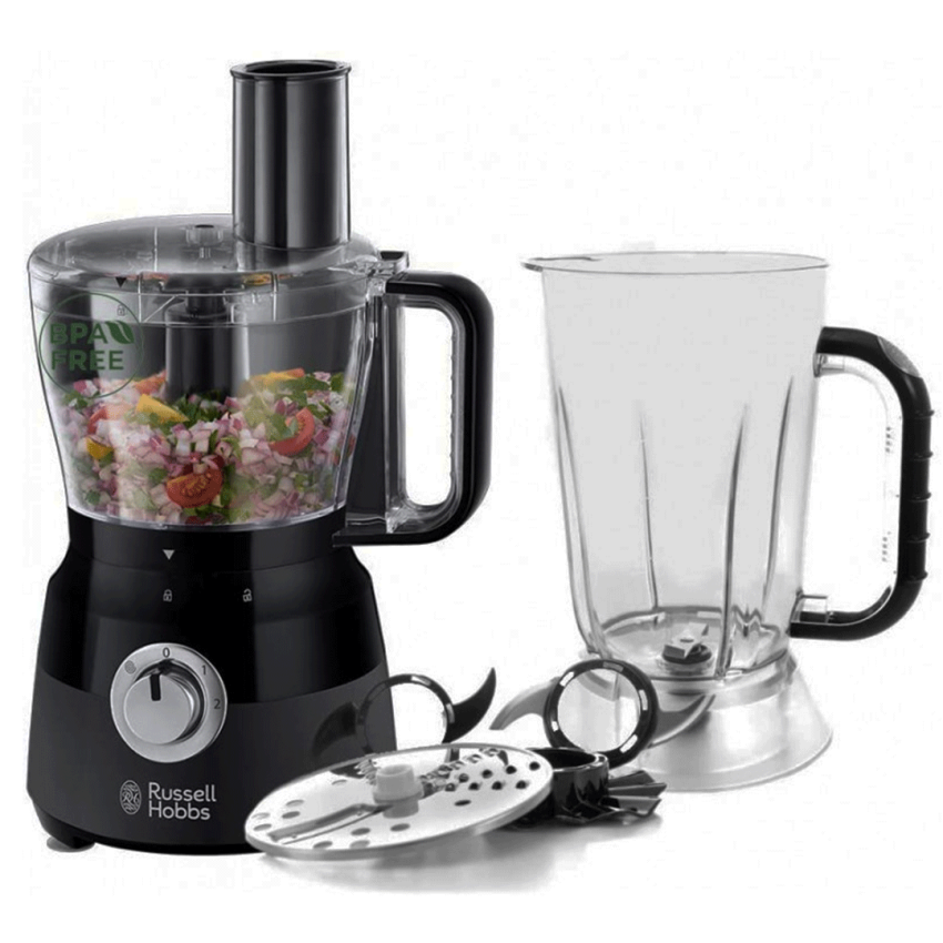 Robot Hachoir Multifonction RUSSELL HOBBS | 600 W - 24732.56 - Noir Mat