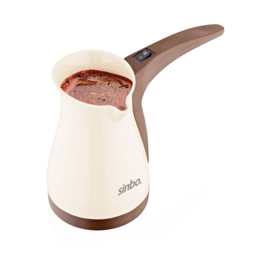 Machine à Café Turc 400 ml | 1000 W - SCM.2928 - Beige & Marron