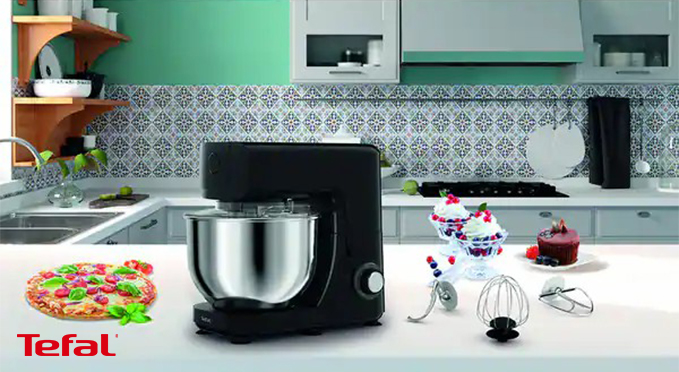 Robot Pétrin TEFAL 4.8 Litres | EQUINOX - 800W - Noir